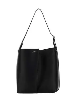 Loewe Leather Large Bilbao Bucket Bag - Black