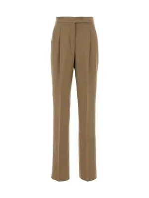Max Mara Beige Hemp Abate Pant - Brown