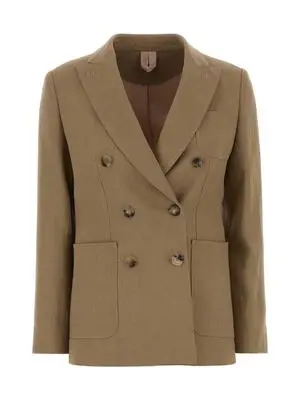Max Mara Hemp Gel Blazer - Brown