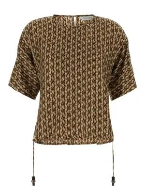 Max Mara Printed Silk Nordica Blouse - Multicolor