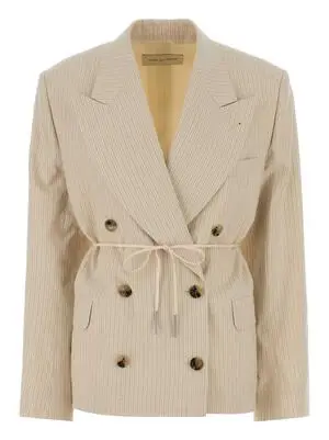 Dries Van Noten Embroidered Cotton Blend Blazer - Multicolor