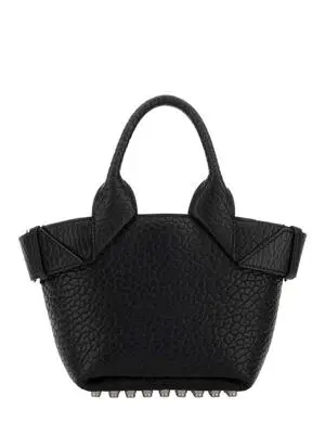 Alexander Wang Bale Leather Handbag - Black