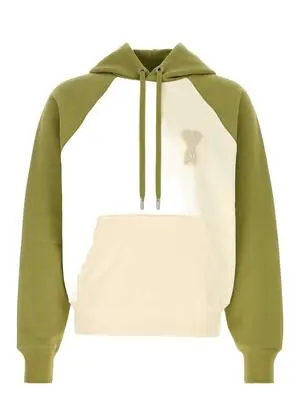 AMI Paris Two-tone Cotton Sweatshirt - Multicolor