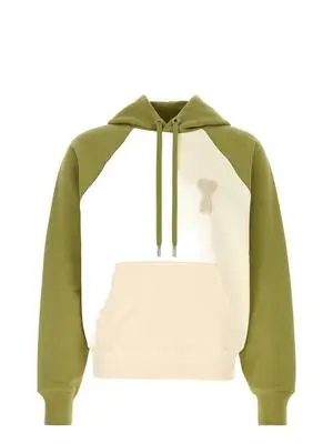 AMI Paris Two-tone Cotton Sweatshirt - Multicolor
