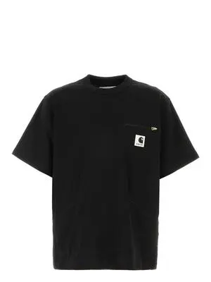 SACAI BY CARHARTT Cotton Oversize Sacai X Carhartt Wip T-shirt - Black