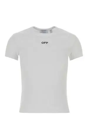 Off-White Stretch Cotton T-shirt - White