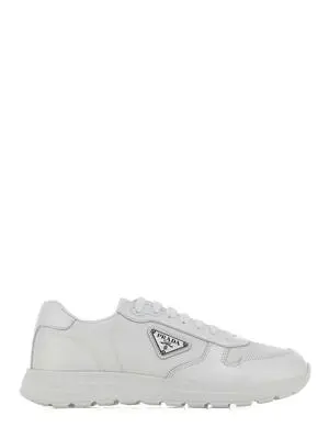 Prada Nylon And Leather Prax 2.0 Sneakers - White