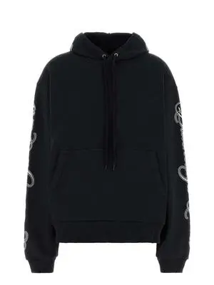 Balenciaga Slate Cotton Oversize Sweatshirt - Black