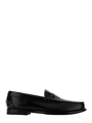 Prada Leather Loafers - Black