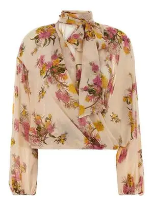 Blumarine Printed Georgette Blouse - Multicolor
