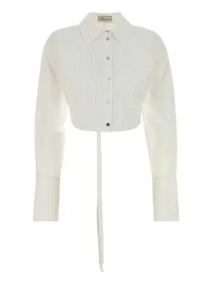 Blumarine Poplin Shirt - White