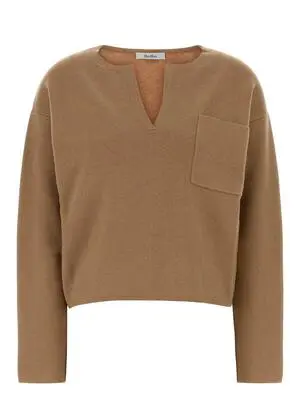 Max Mara MAX MARA Wool Blend Zibello Sweater Brown