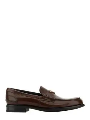 Prada Prada Leather Loafers Brown