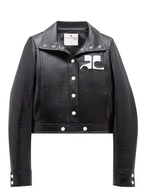COURREGES Re-edition Vinyl Jacket - Black