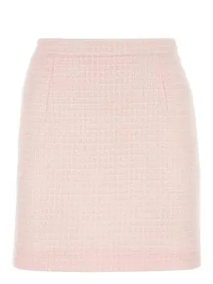Alessandra Rich Tweed Mini Skirt - Pink