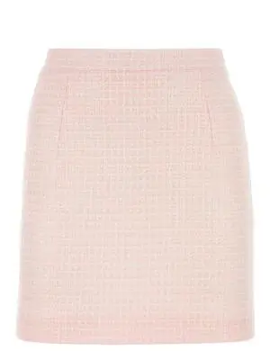Alessandra Rich Tweed Mini Skirt - Pink