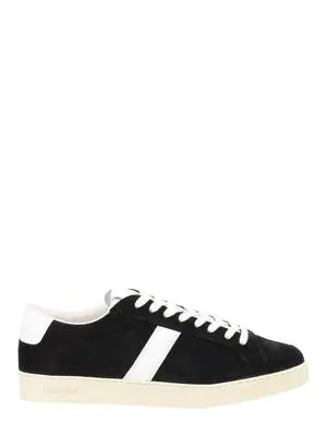 TOM FORD TOM FORD Leather Sneakers With Logo Black