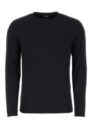 Giorgio Armani Midnight Stretch Viscose T-shirt - Blue