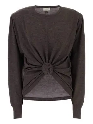 Magda Butrym Wool Sweater - Brown