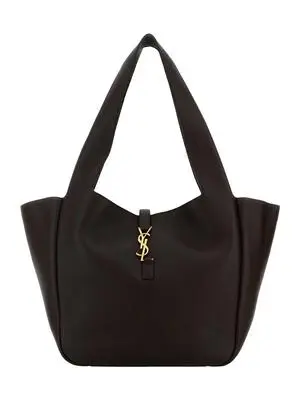 Saint Laurent Leather Le 5 À 7 Bea Shopping Bag - Brown