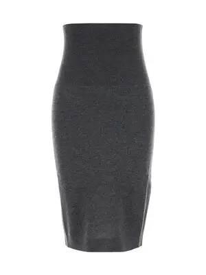 Stella McCartney Grey Wool Skirt - Gray