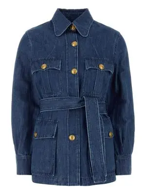 Valentino Garavani Denim Blazer - Blue