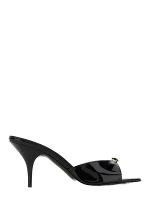 Miu Miu Miu Miu Women Black Leather Mules Black