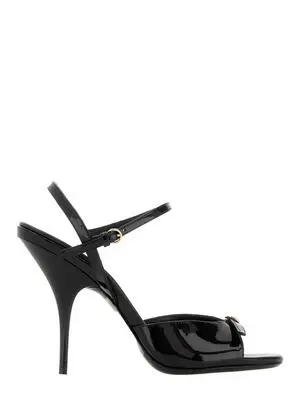Miu Miu Leather Sandals - Black