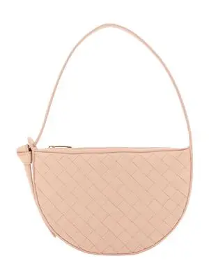 Bottega Veneta Leather Sunrise Shoulder Bag - Pink