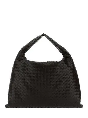 Bottega Veneta Dark Leather Hop Shoulder Bag - Brown