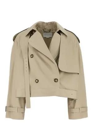 Stella McCartney Sand Cotton Trench Coat - Brown