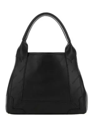Balenciaga Leather Cabas Navy Xs Handbag - Black