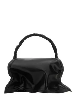 Y/project Leather Handbag - Black