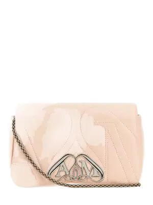 Alexander McQueen Pastel Leather Mini Seal Clutch - Pink