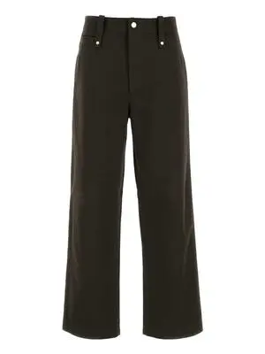 Burberry Cotton Wide-leg Pant - Brown