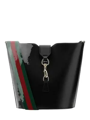 Gucci Leather Small Bucket Bag - Black