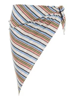 Prada Embroidered Cotton Sarong - Multicolor