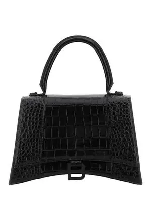 Balenciaga BALENCIAGA Leather Hourglass Handbag Black