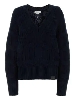 Stella McCartney Wool Cable Knit Sweater - Blue