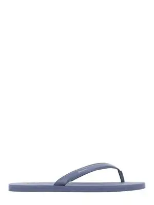 Prada PRADA Leather Thong Slippers Blue