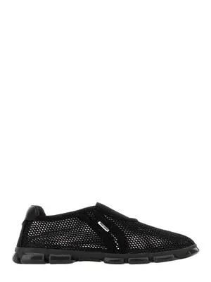 Miu Miu Mesh Slip-ons - Black
