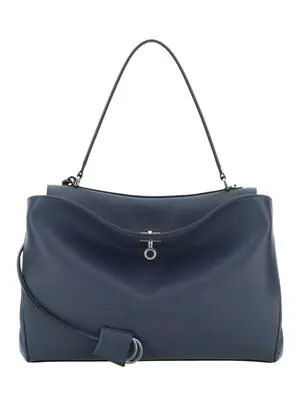 Balenciaga Air Force Leather Medium Rodeo Handbag - Blue