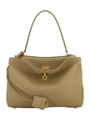 Balenciaga Balenciaga Women Sage Green Leather Small Rodeo Handbag Green