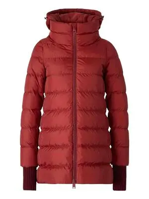 Herno Hooded Zip-up Padded Jacket - Red