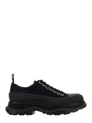 Alexander McQueen Canvas Tread Slick Sneakers - Black