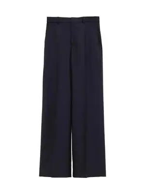 Gucci Wool Wide-leg High-waisted Pants - Multicolor