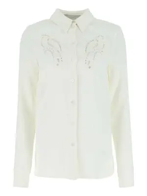 Stella McCartney Ivory Stretch Viscose Shirt - White