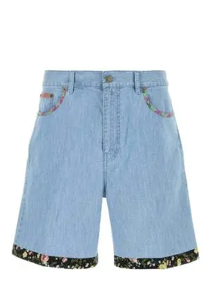 Valentino Garavani Denim Bermuda Shorts - Blue