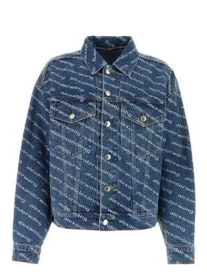 Alexander Wang ALEXANDER WANG Printed Denim Oversize Jacket Multicolor