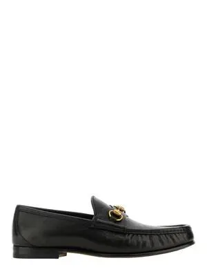 Gucci Leather Loafers - Black